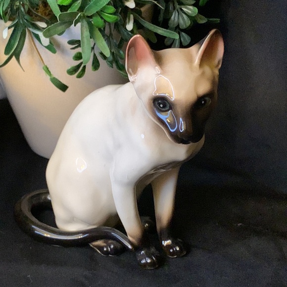 Shafford | Accents | Vintage Shafford Porcelain Seal Point Siamese Cat ...